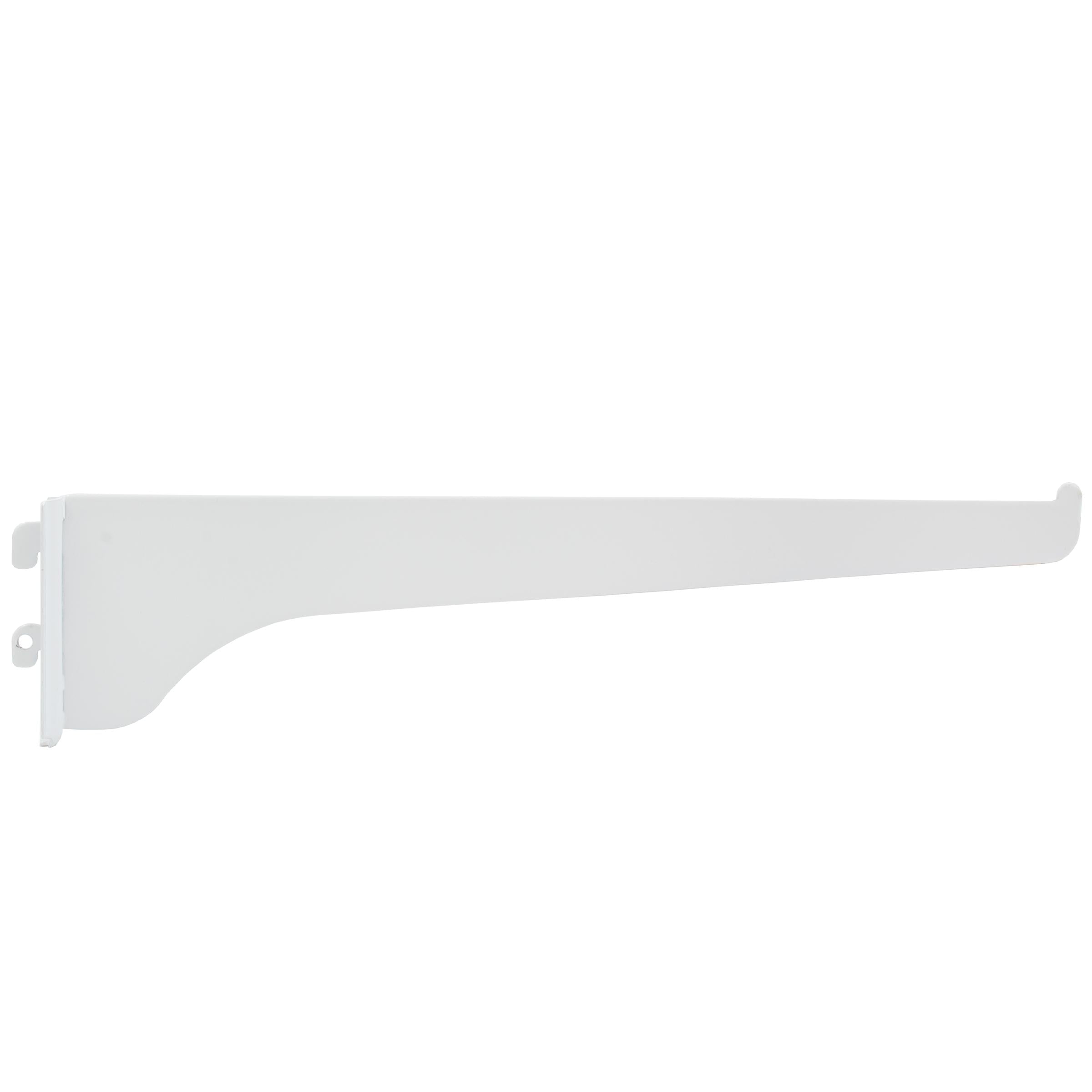 Single Track Shelf Bracket, 10 Inches, White by Stone Harbor Hardware ...