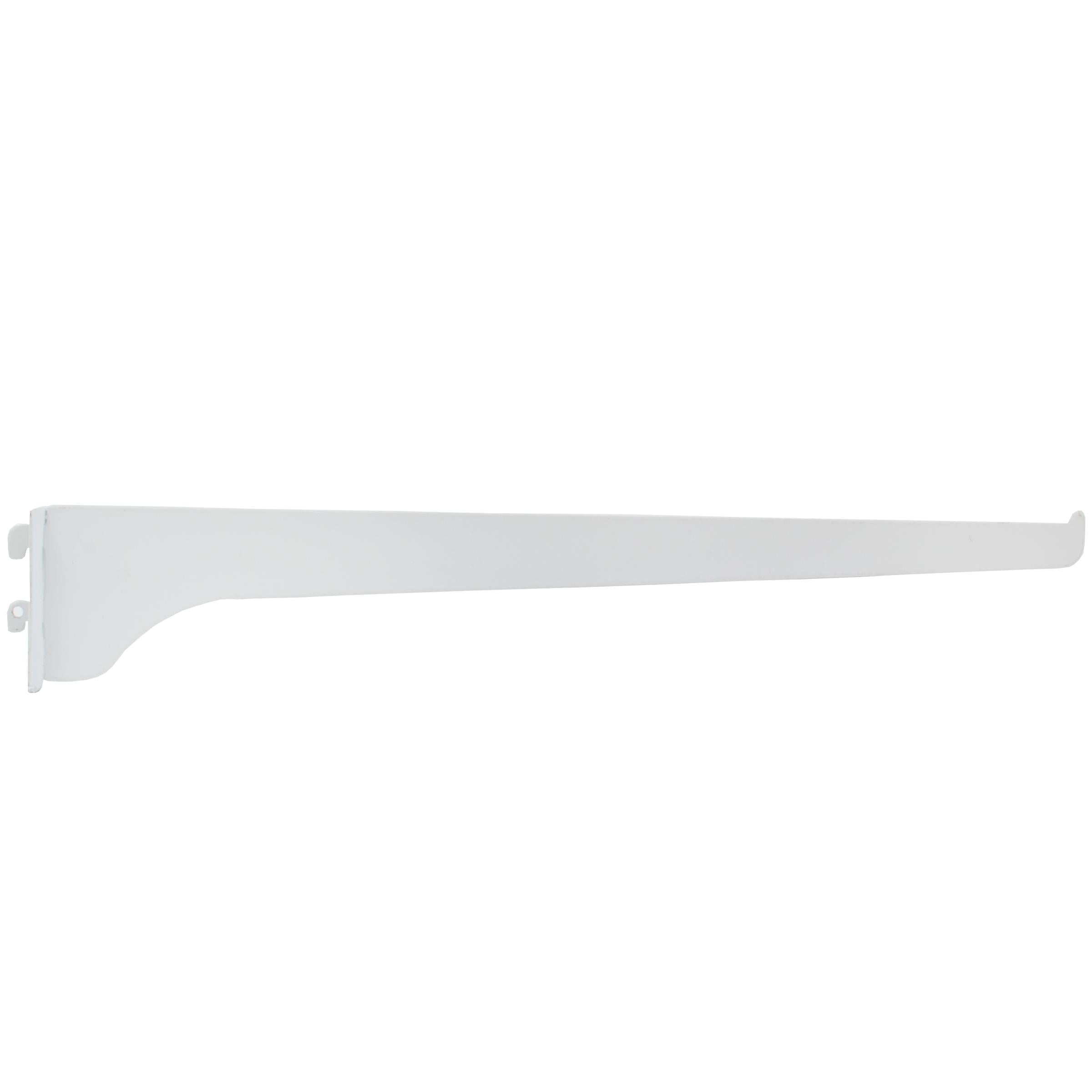 Single Track Shelf Bracket, 14 Inches, White by Stone Harbor Hardware ...