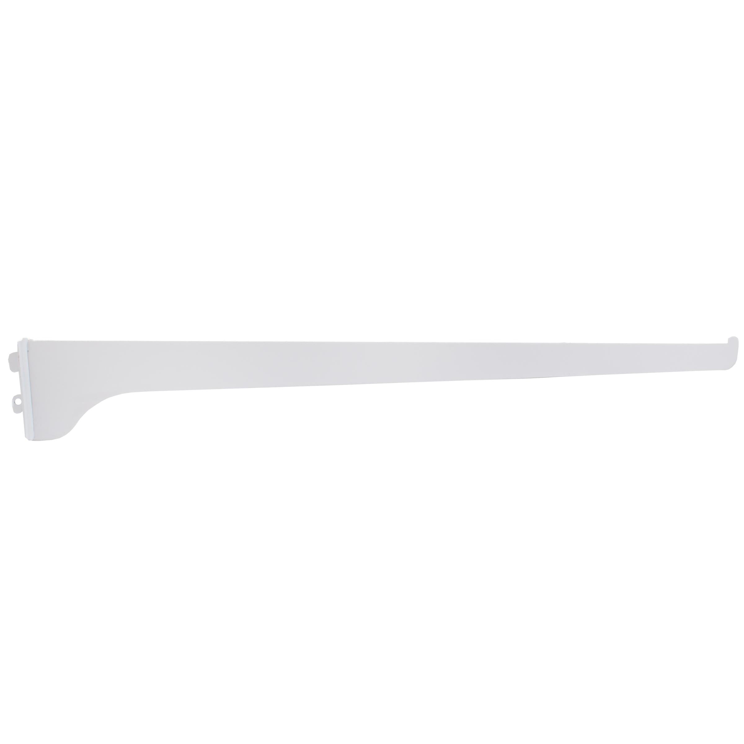 Single Track Shelf Bracket, 16 Inches, White by Stone Harbor Hardware ...