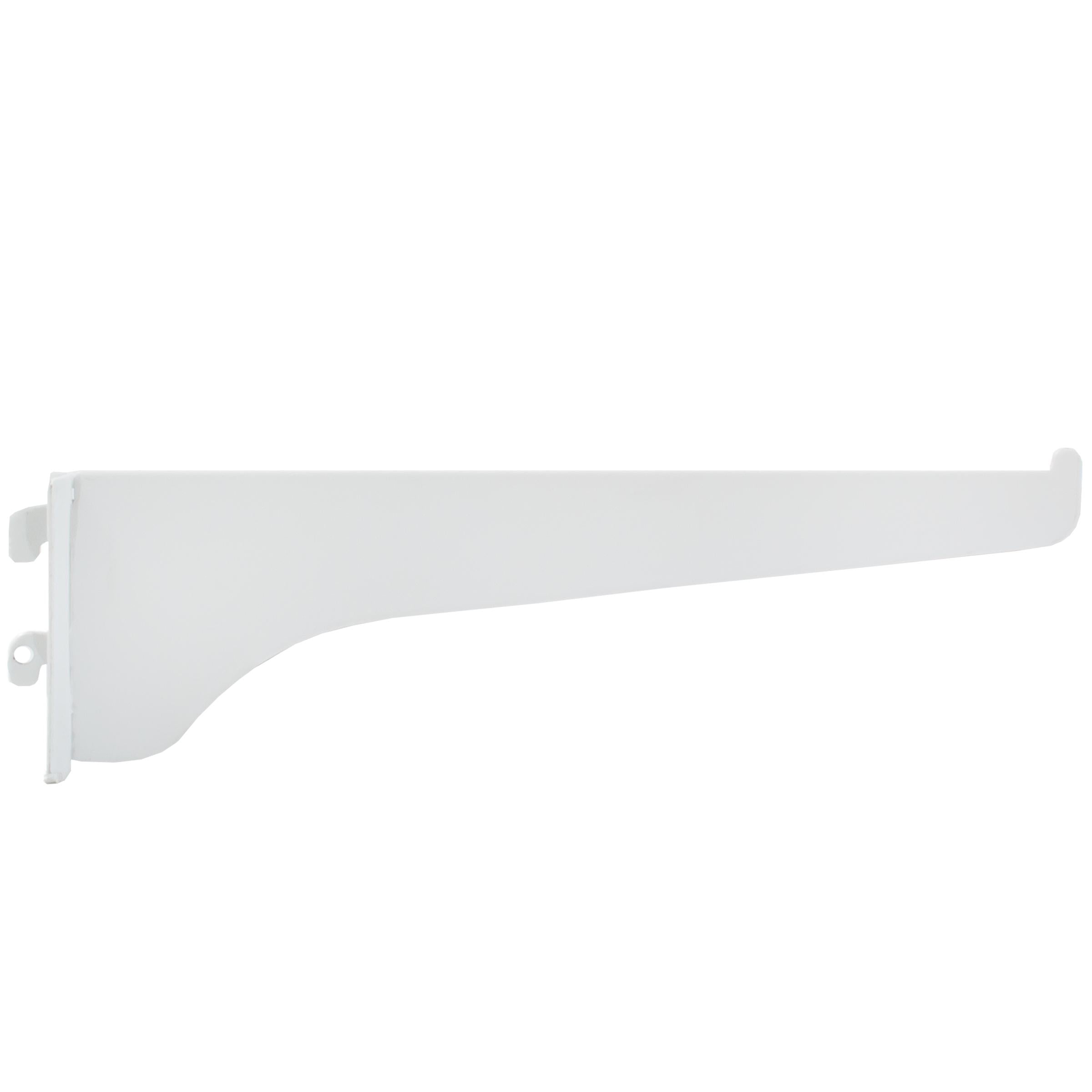Single Track Shelf Bracket, 8 Inches, White by Stone Harbor Hardware ...