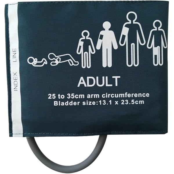 Single Tube with Bladder Reusable Adult Blood Pressure Cuff 25-35 cm ...