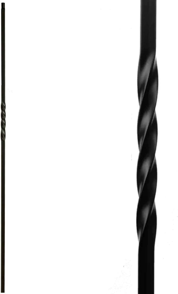 Single Twist Iron Balusters (Box of 10) 1/2" Staircase Square Metal ...