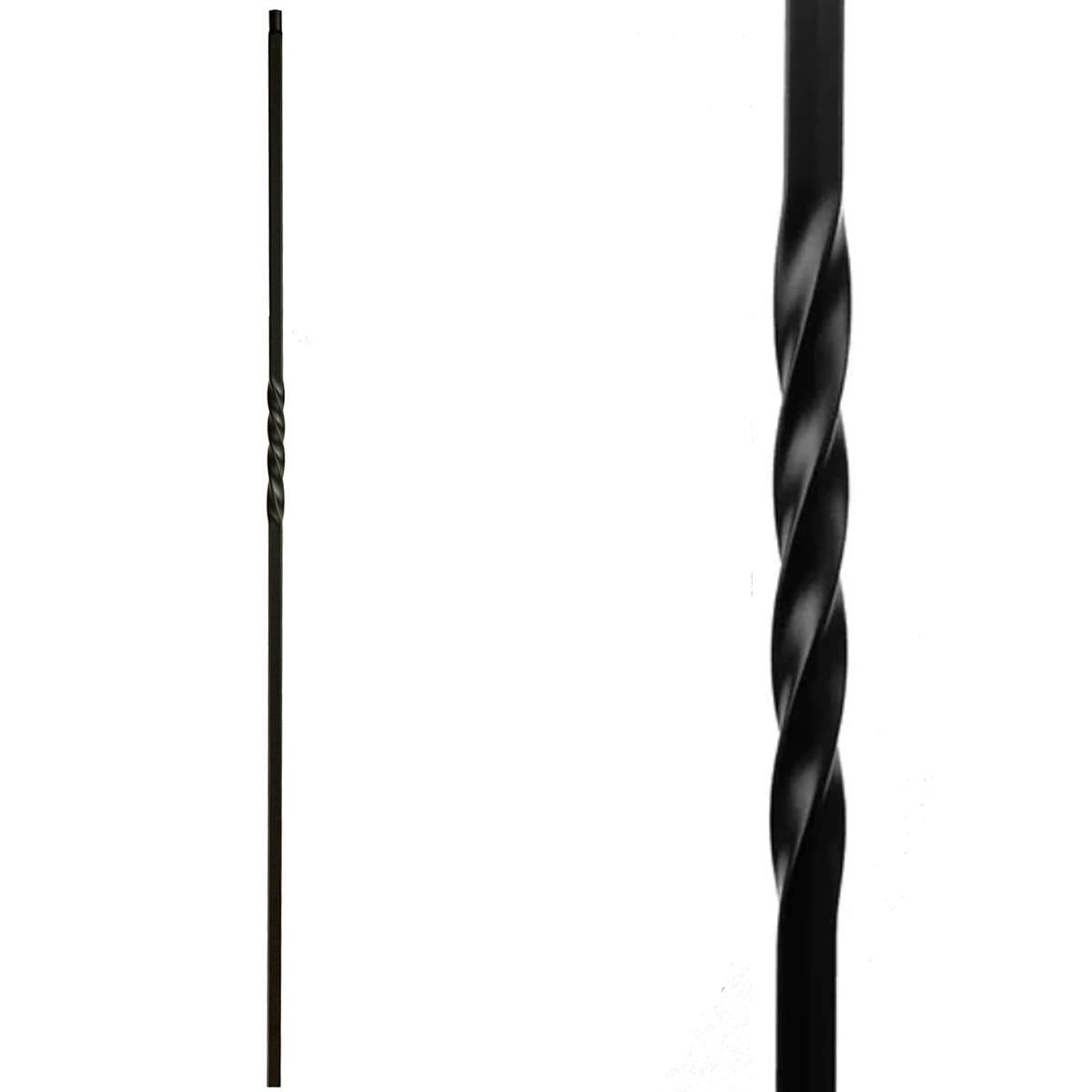 Single Twist Stair Iron Balusters (Contractor Pack of 15) Metal ...