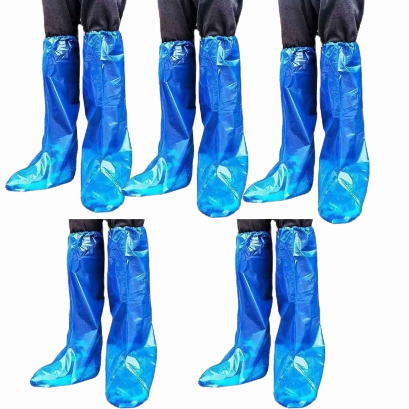 Single Uses Print Cartoon Shoe Covers Water Resistant High Top Design ...