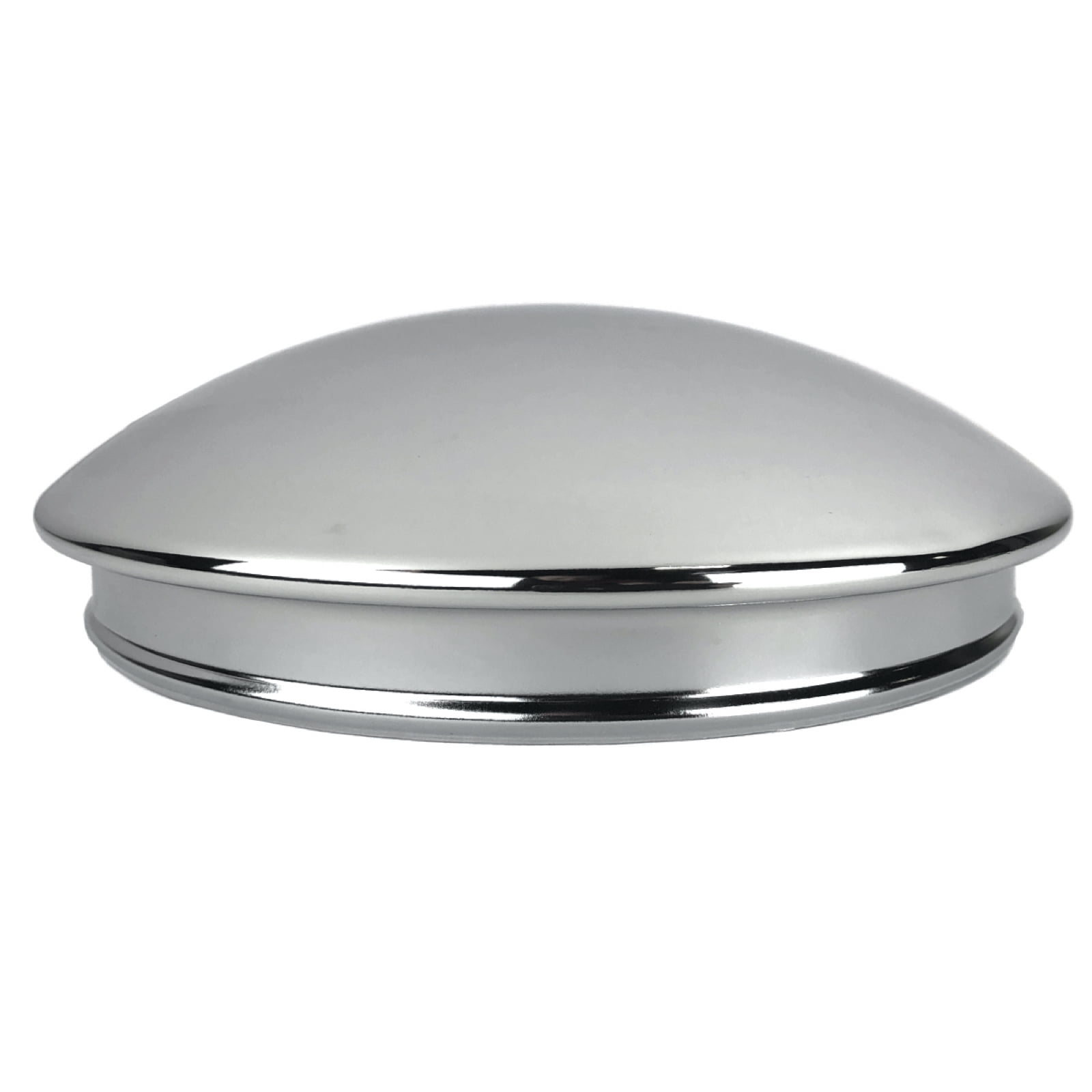 Single Vintage 8 inch Baby Moon Chrome Center Cap for Rally Wheels with ...