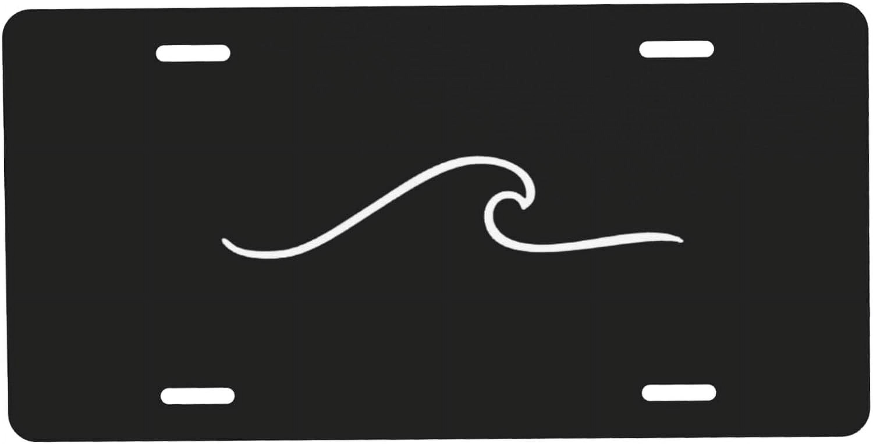 Single Wave Decorative Car Front License Plate,Vanity Tag,Metal Car ...
