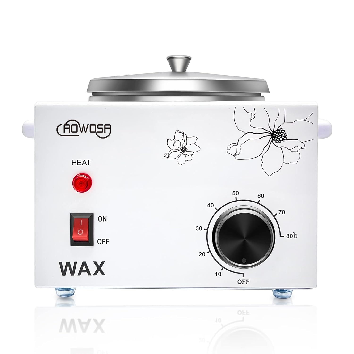 Single Wax Warmer Professional Electric Wax Heater Machine for Hair Removal, Large Wax Pot ...