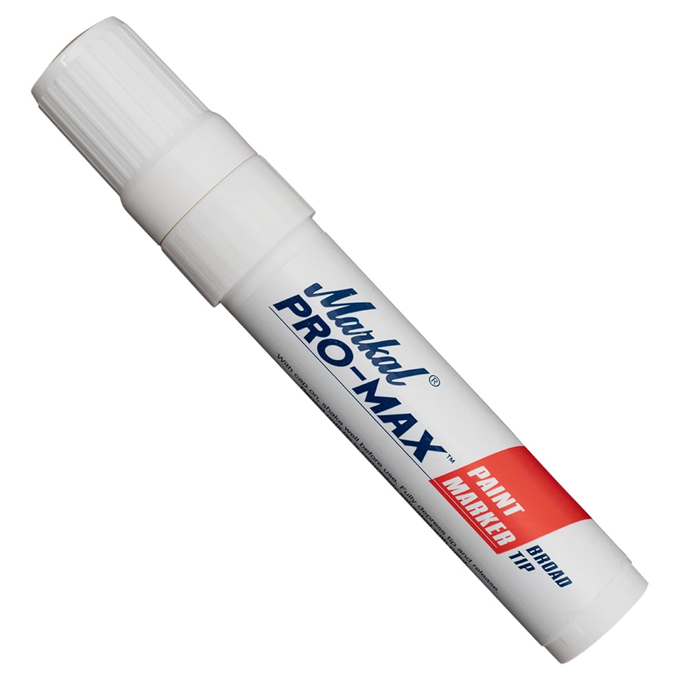 Single White Markal Pro Max Broad Tip Paint Marker All Surface Weather ...