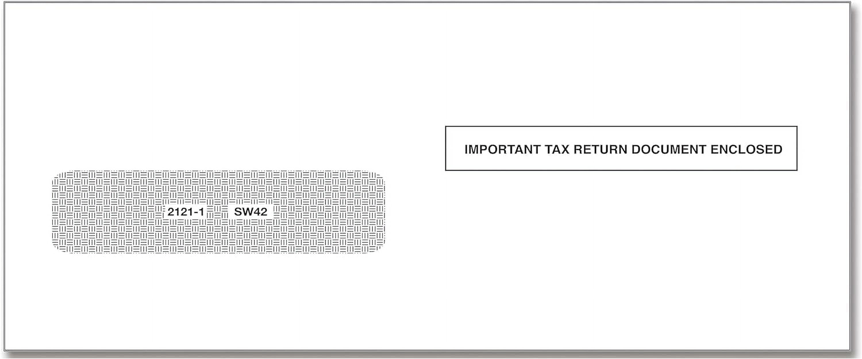 Single-Window Envelopes for 1042-S Tax Forms - 9" x 3-7/8" – 100 Pack ...