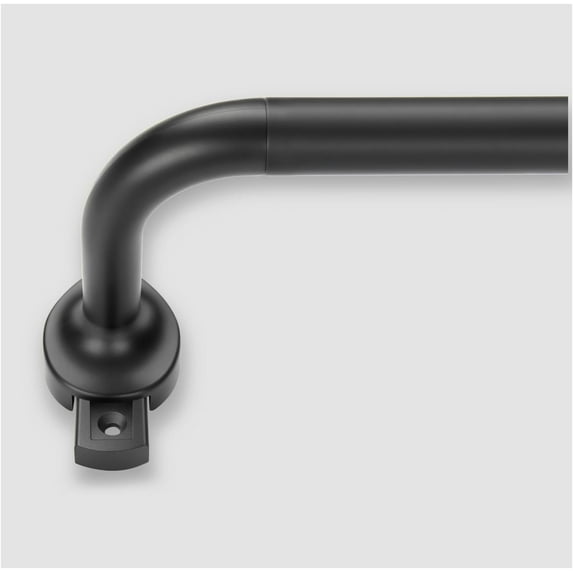 Single Window Wrap Around Curtain Rods 28-150 Inch Telescoping ...