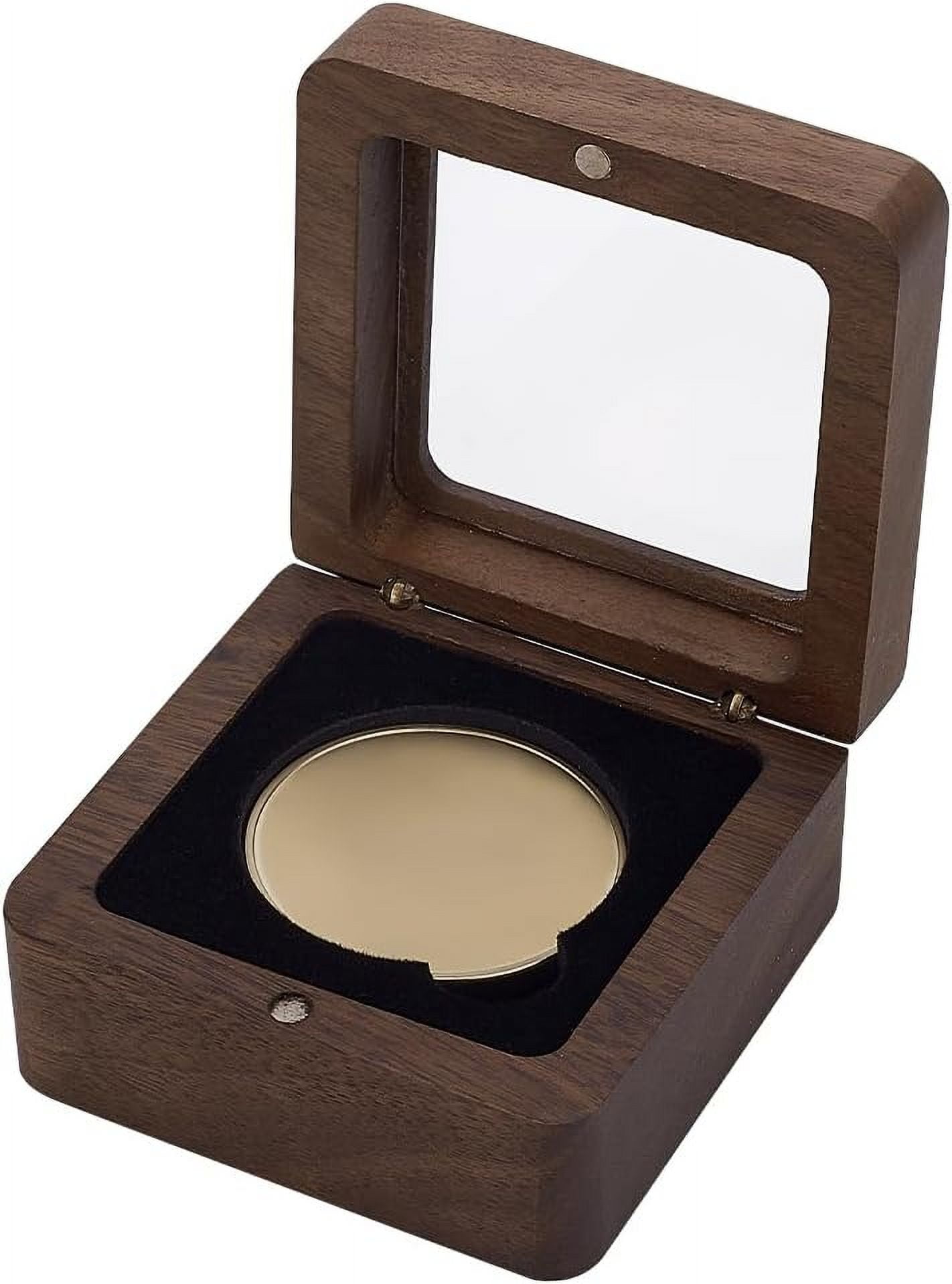 Single Wood Challenge Coin Presentation Display Box with Black Inside ...