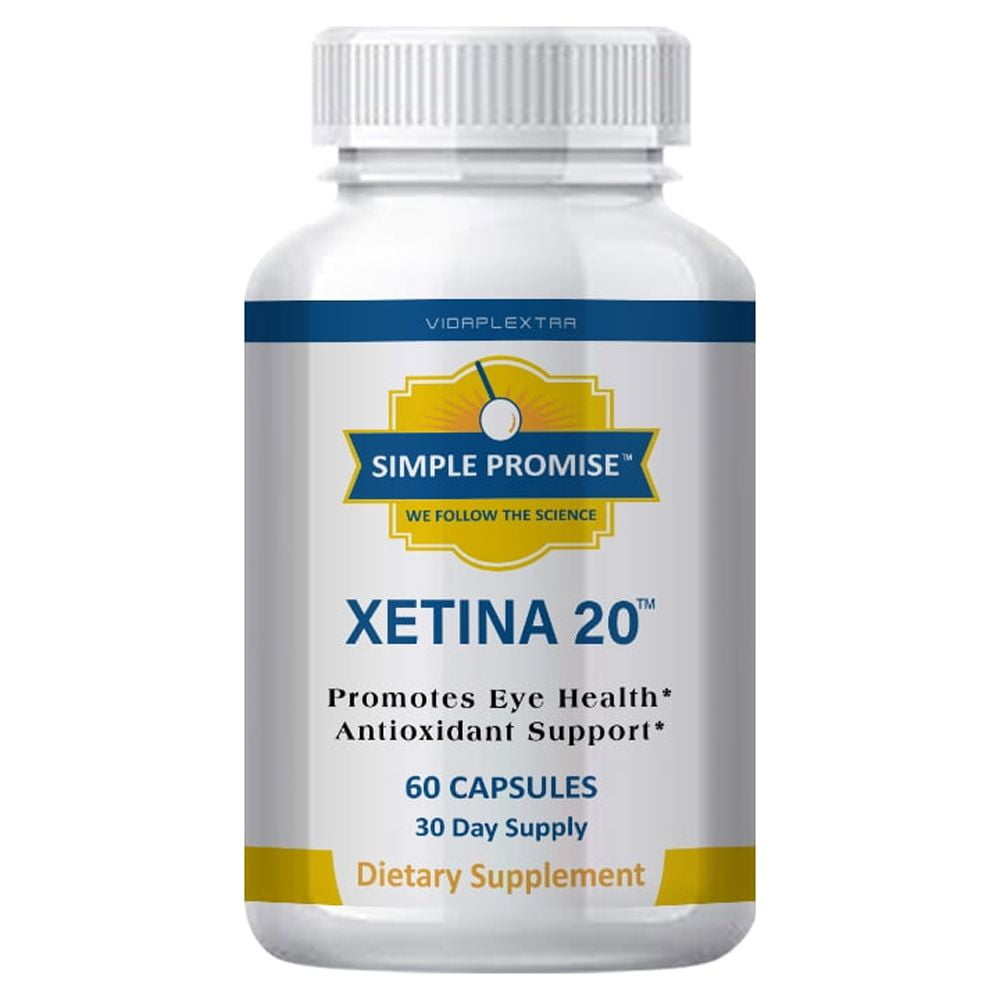 Vidaplextra Xetina 20 Vision, Memory, Eyesight Support Supplement, 60 ...