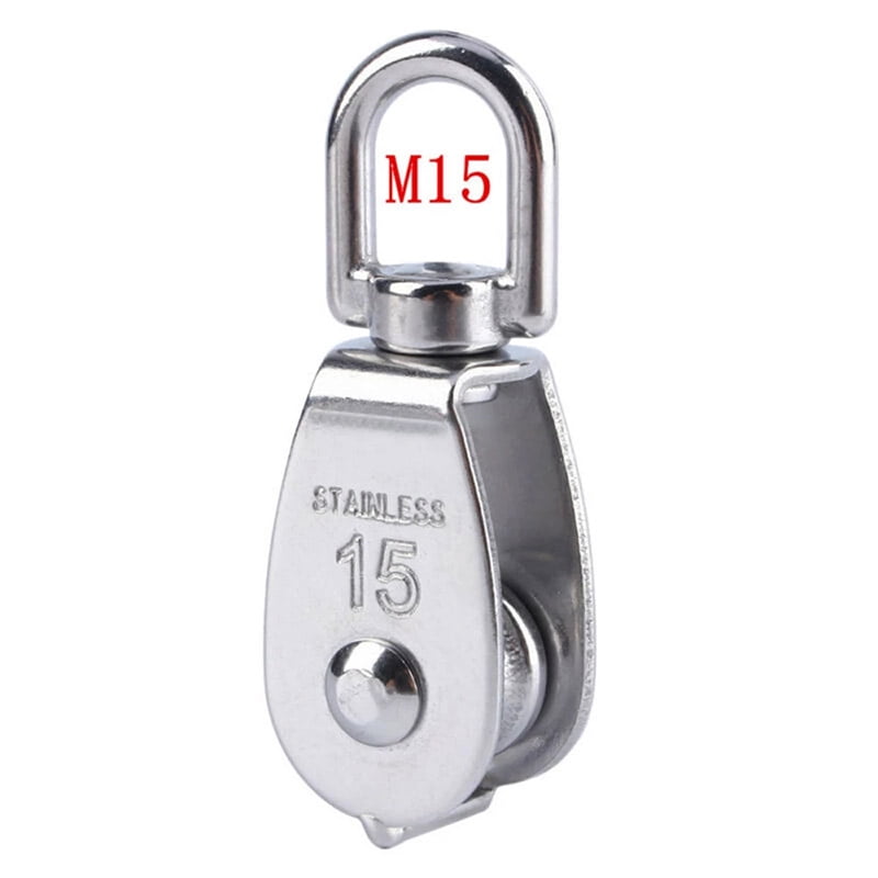 Single and Double Pulley Rope Pulley Lifting Wheel Rotating Block M15 ...