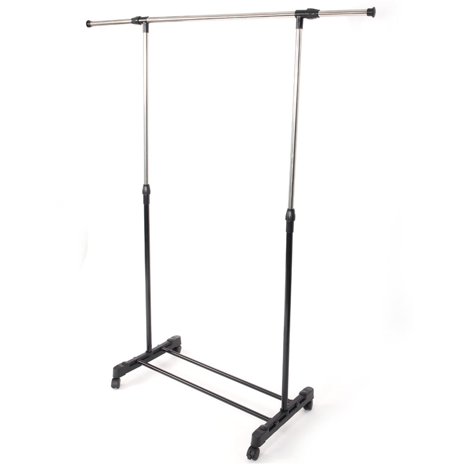 Single-bar Vertical & Horizontal Stretching Stand Clothes Rack with ...