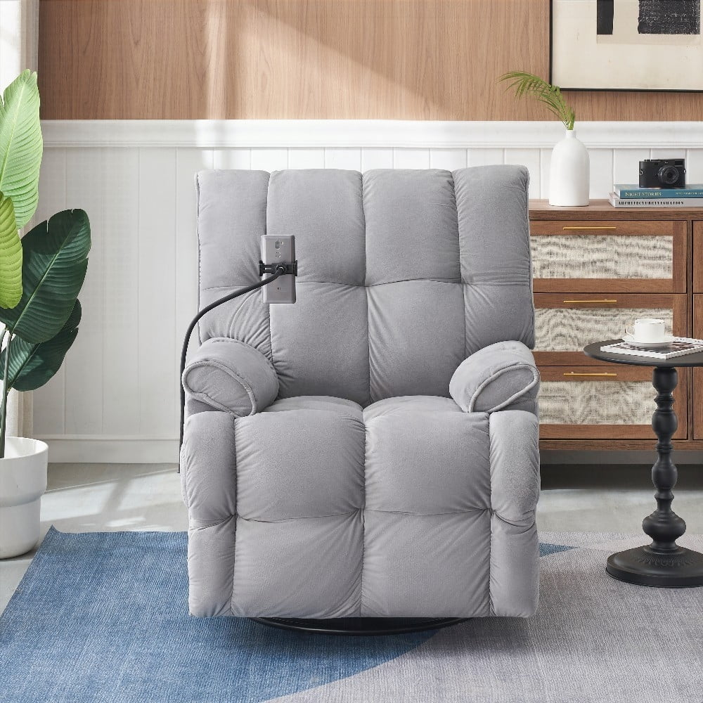 Modern Gray Solid Wood Single Sofa 29.5×35.4×36.6cm Soft and ...