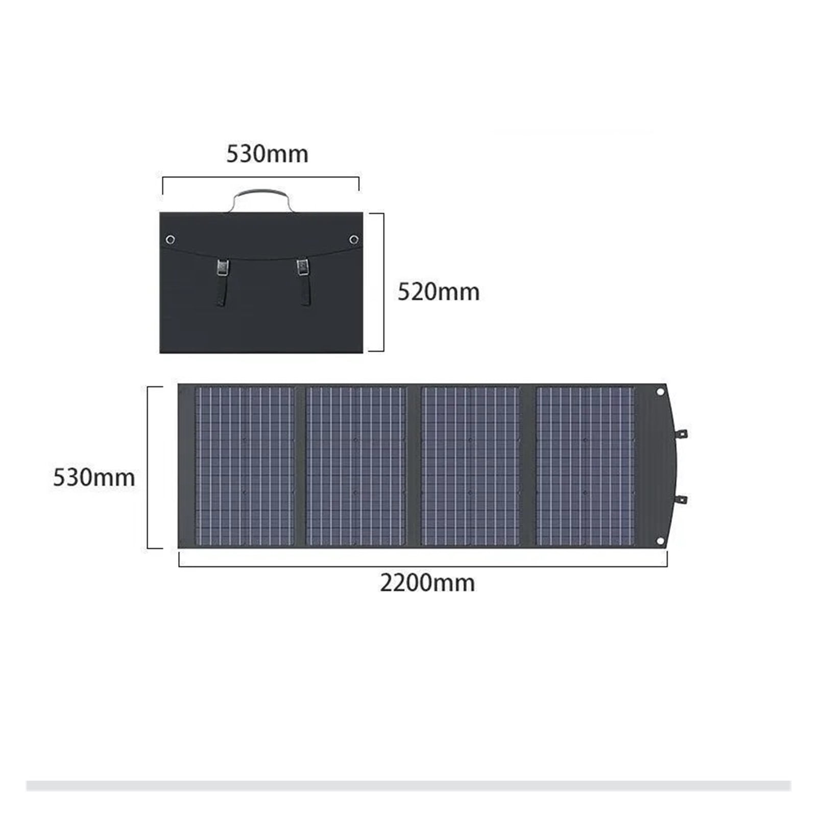 Single crystal solar panels 200W 300W Solar Folding Bag Portable ...