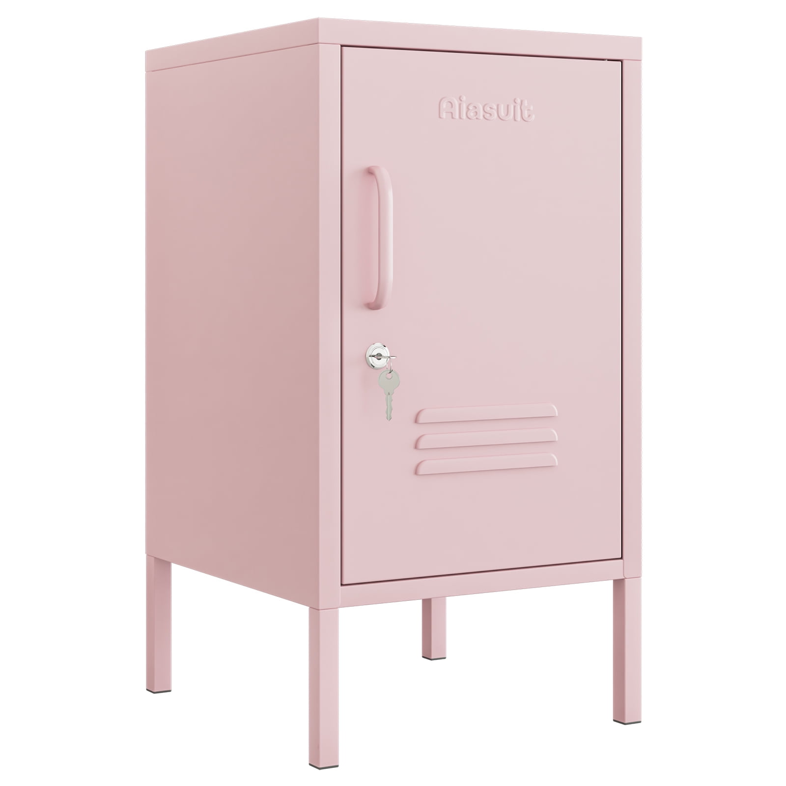 Single door End Table 2 Tier Narrow Side Table with Metal Frame ...