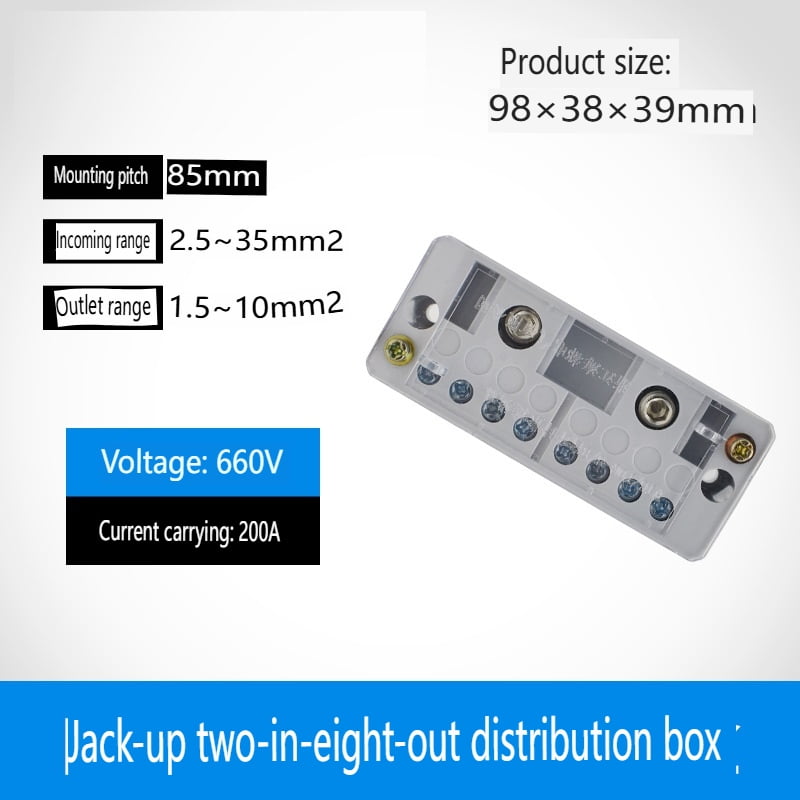 Single-phase junction box 2 into 4/6/8/12/660V Outlet terminal box ...