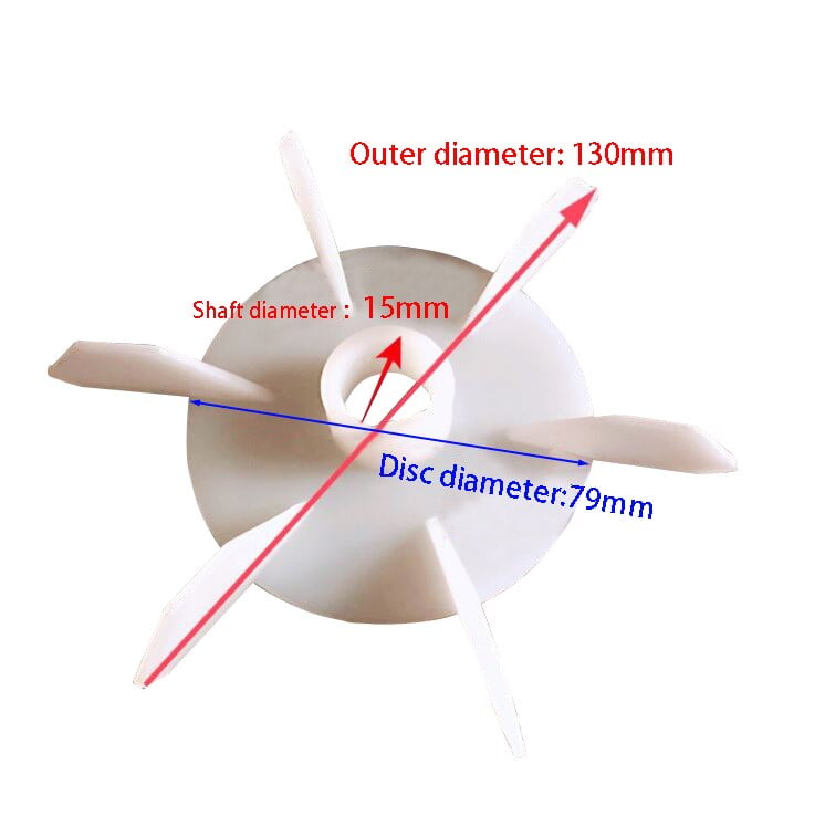Single-phase motor plastic fan blade Air pump fan motor plastic fan ...