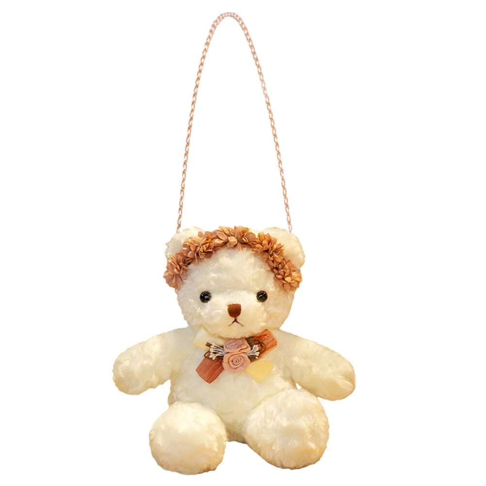 Single-shoulder Bag Lovely Bear Shaped Bag Girls Messenger Bag ...