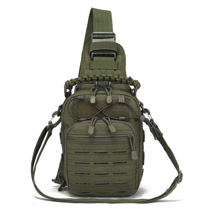 Single shoulder diagonal straddle outdoor portable riding camouflage ...