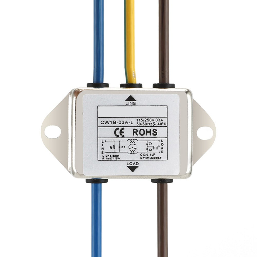 Single-stage filter CW1B-L single-phase outgoing power supply with line filter - CW1B-03A-L(5 ...