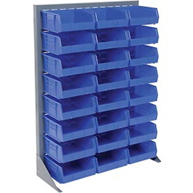 Singled Sided Louvered Bin Rack - Blue - 35 x 15 x 50 in. - Walmart.com