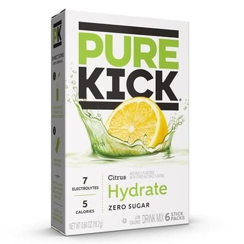 Singles To Go! Pure Kick Hydration Singles To Go Drink Mix Citrus, 6 ...