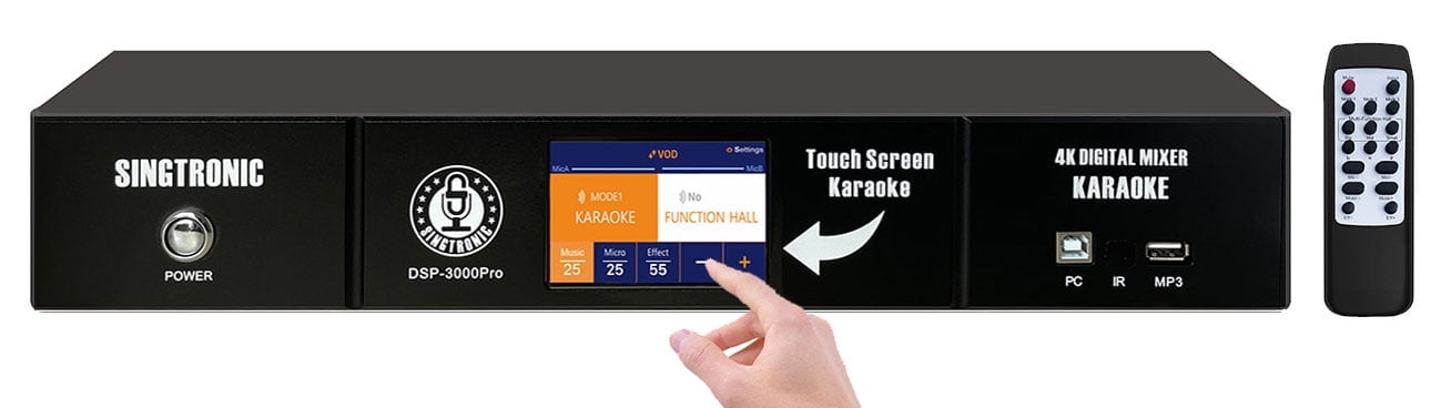 Singtronic DSP-3000 Professional Digital Echo Key Control Karaoke Mixer ...