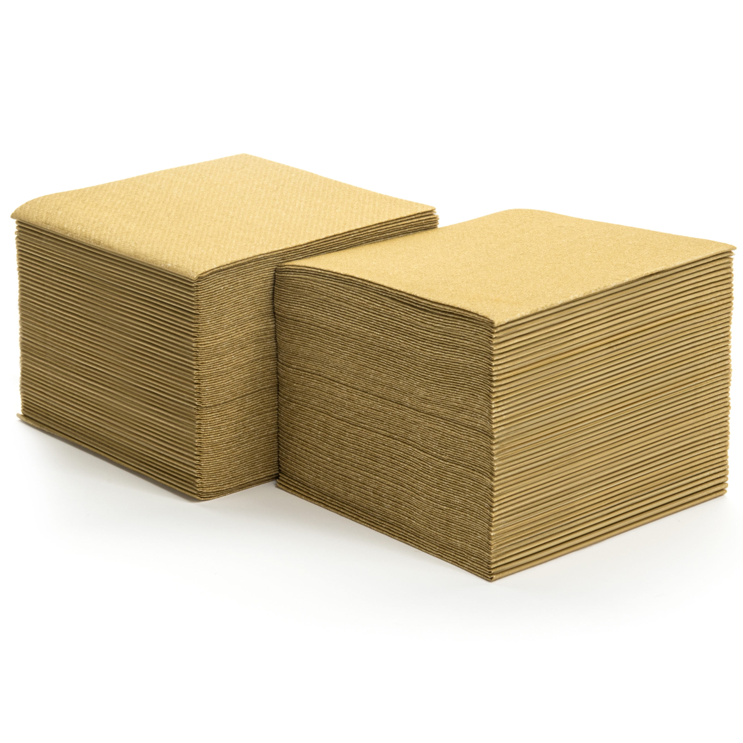 Singular Reusable Gold Party Cocktail Napkins - 100 Count, Square ...