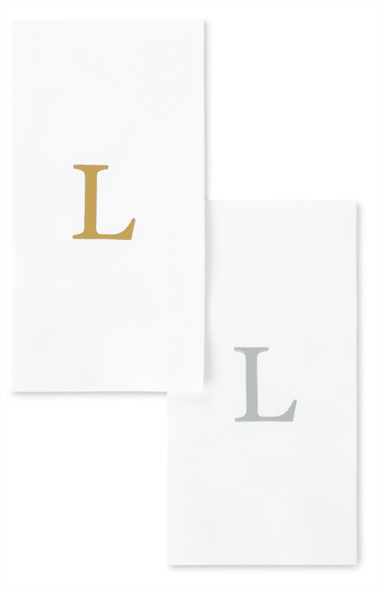 Singular Disposable Guest Towels - Monogram Hand Towels - Bathroom ...