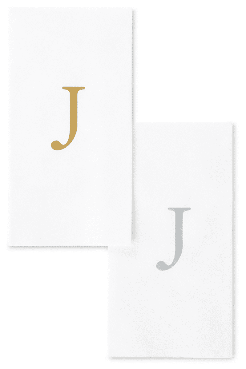 Singular Disposable Guest Towels - Monogram Hand Towels - Bathroom ...