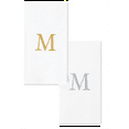 Singular Decorative Linen-Feel Disposable Guest Towels - Monogram Hand ...