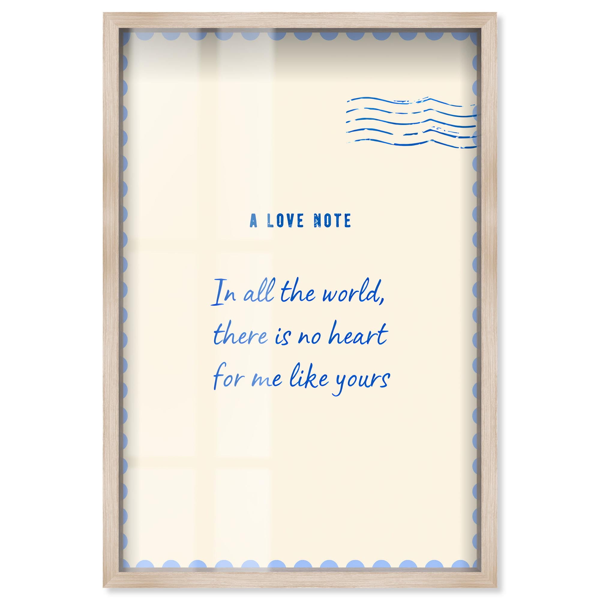Singular Heart Shadowbox Print Art Print Posters by Art Remedy, Blonde ...