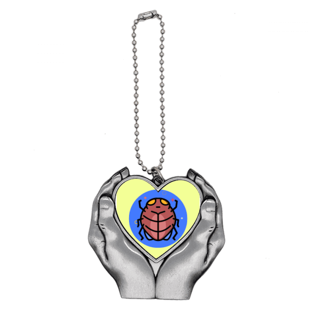 Singularity Bizarrerie Beetle Scarab Car Keychain Heart Pendant ...