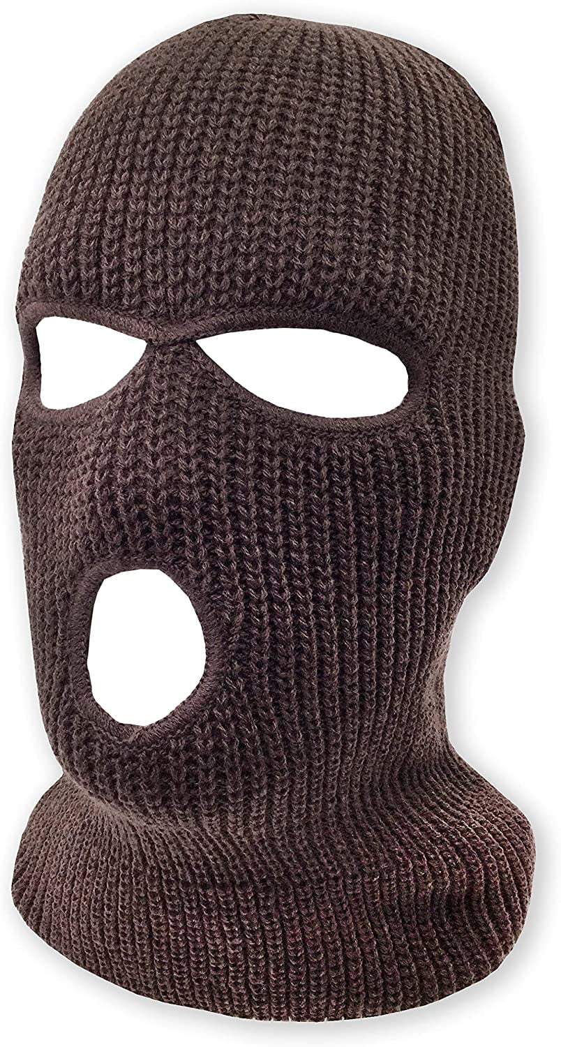 Sinhoon 3 Hole Knitted Full Face Ski Mask Winter Balaclava Face Cover ...