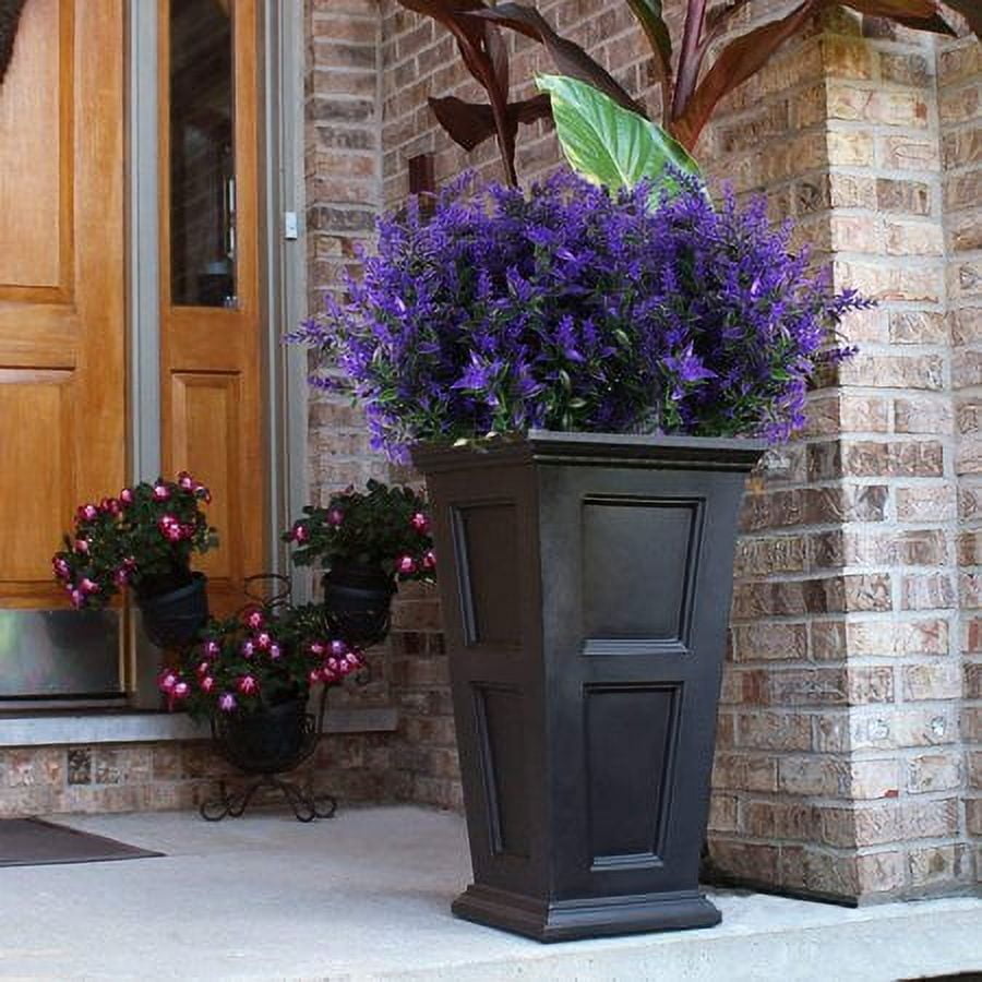 Sinhoon Artificial Greenery Lavender Fake Shrubs Flowers 8 Bundles UV Resistant Hanging Planter ...