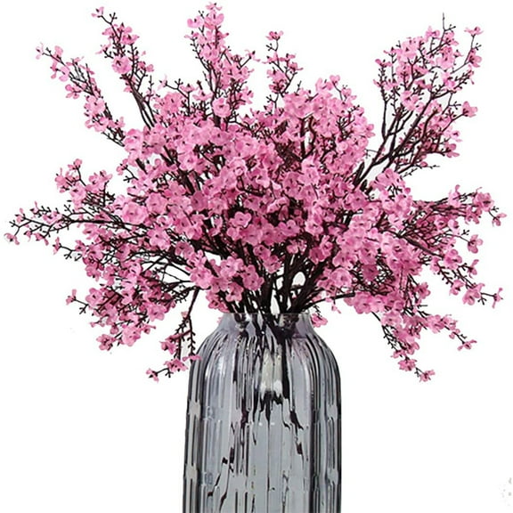 Babys Breath Orange Silk Artificial Flowers 20 Bundle European Fake ...