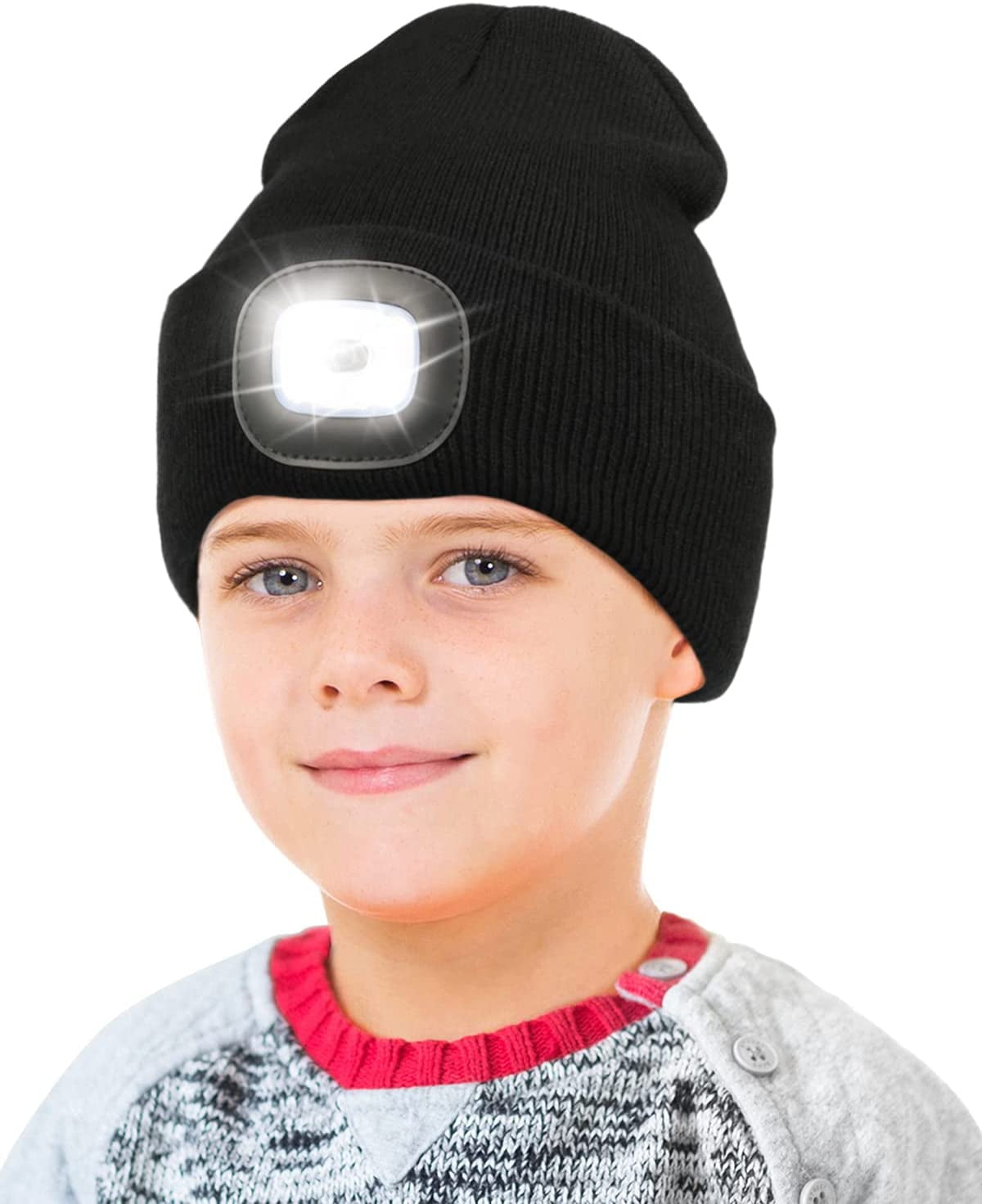 Sinhoon Beanie Hat with Light for Kids,Unisex USB Rechargeable Hands ...