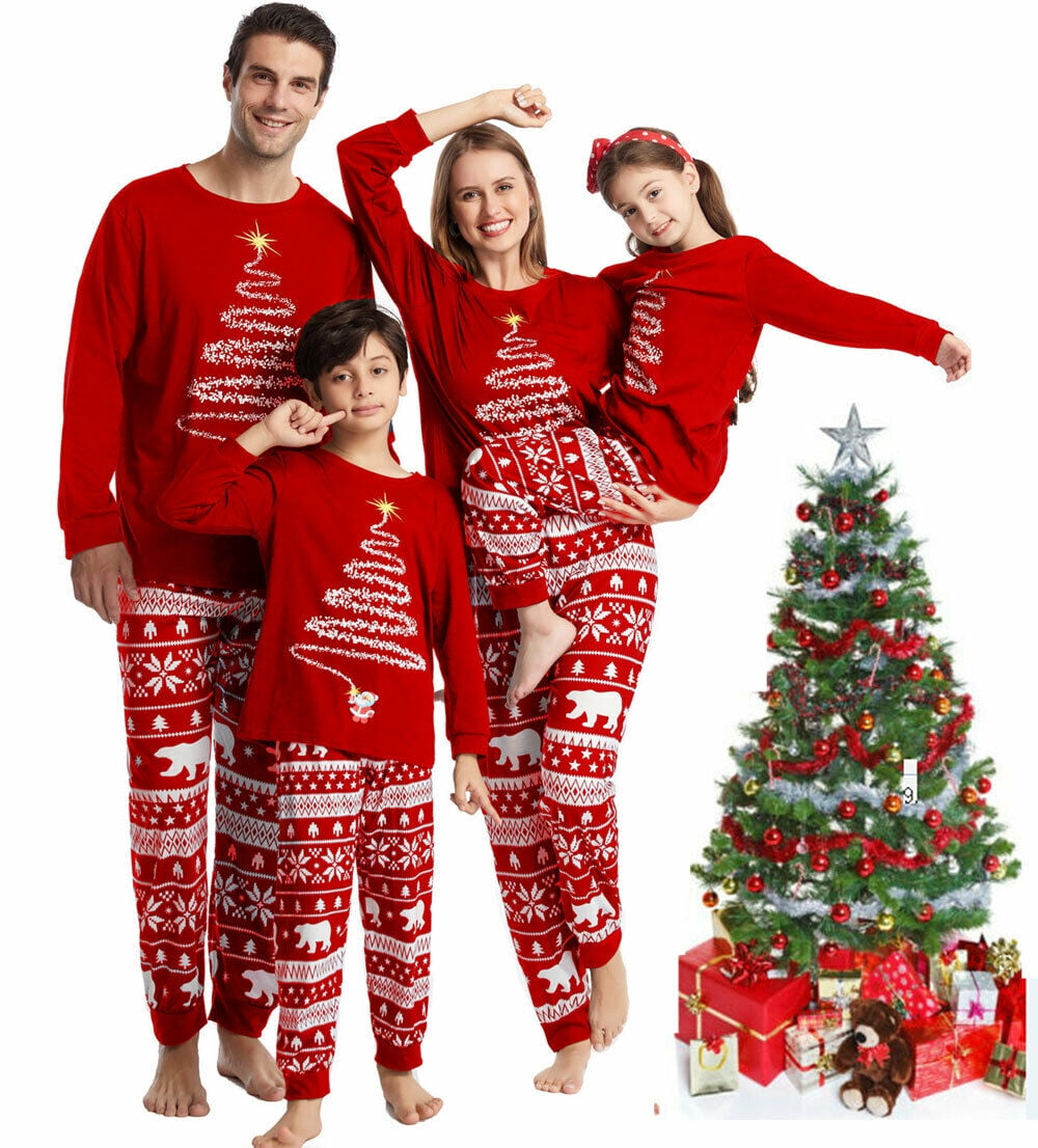 Sinhoon Christmas Pyjamas Adult Kids Xmas Family Matching Nightwear PJs ...