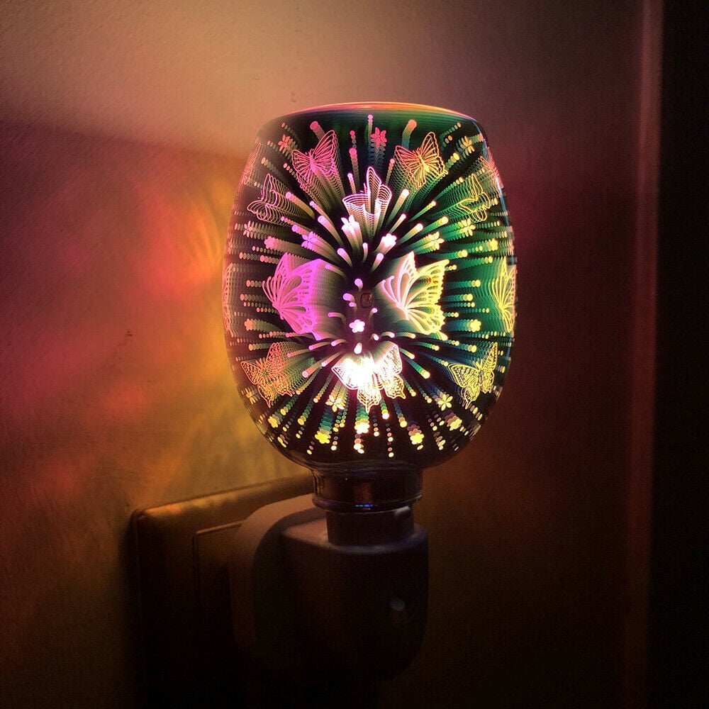 Sinhoon Electric Plug-In LED Aroma Diffuser, Electric Oil Warmer 3D ...