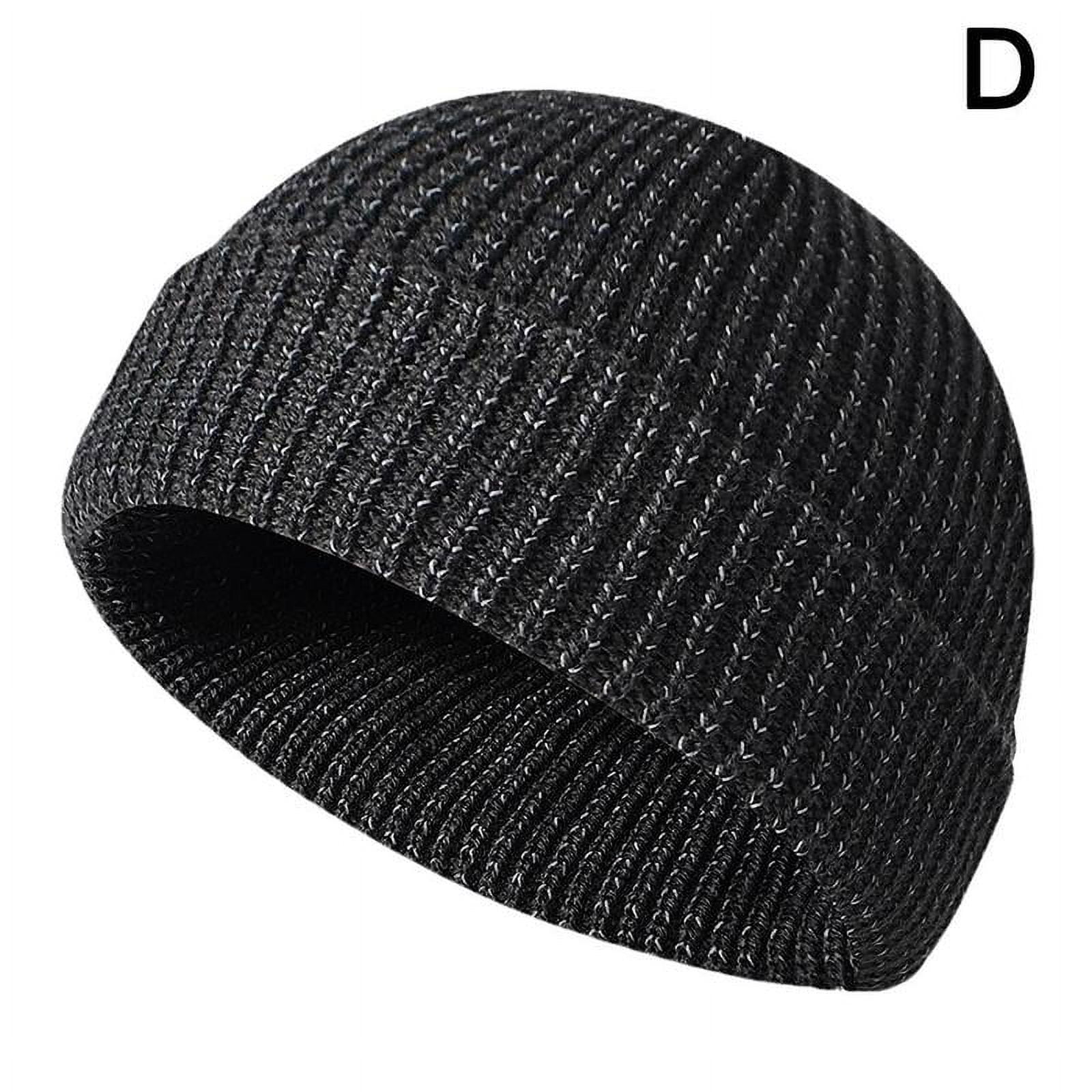 Sinhoon Reflective Silk Knitted Hat Winter Warm Night Running Cycling ...