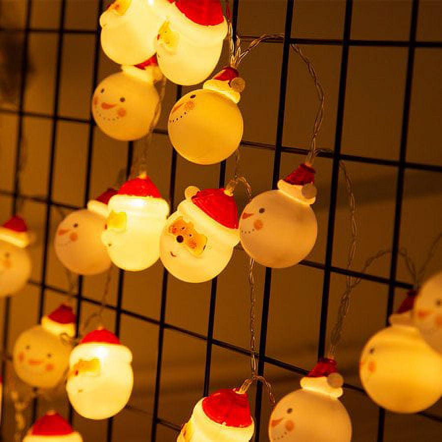 Sinhoon Santa Christmas Lights, Xmas String Lights Waterproof 1.5M 10 ...