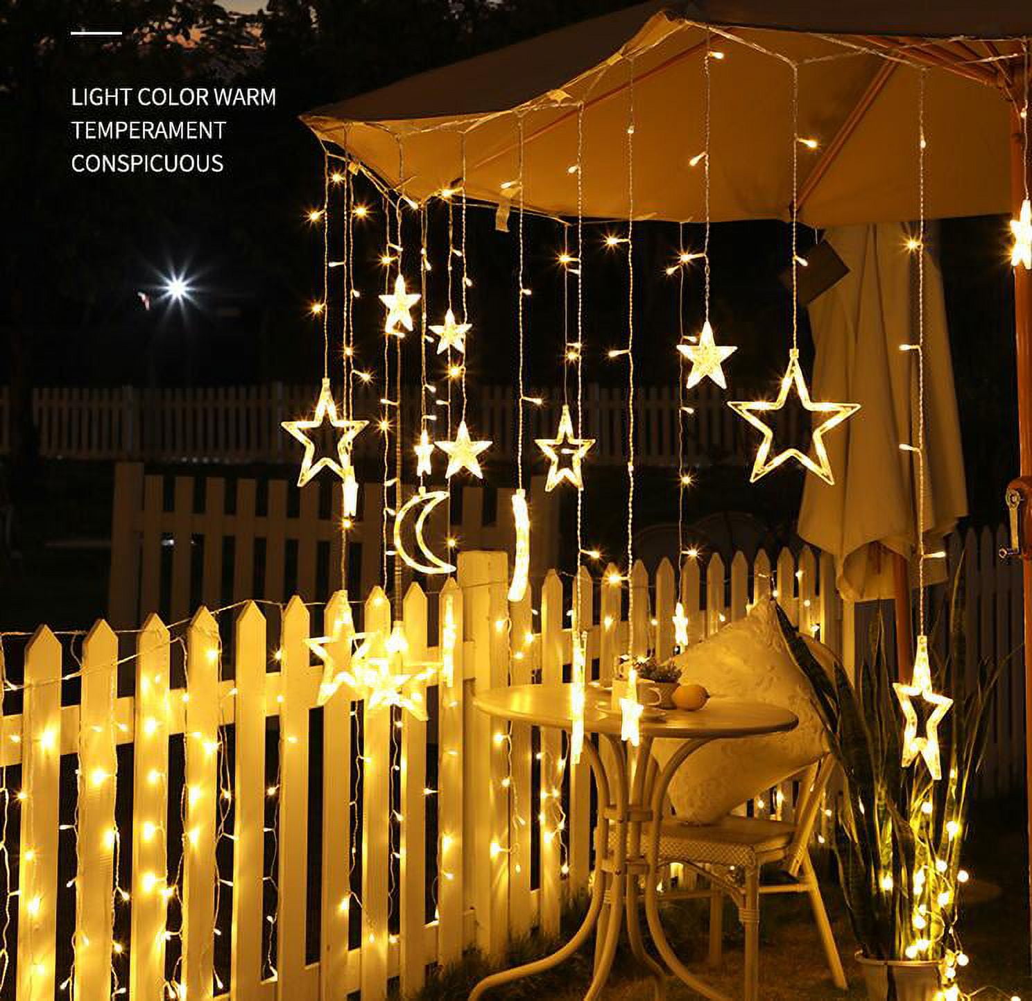 Sinhoon Star Solar Lights Outdoor Window Lights Solar Led String Lights ...