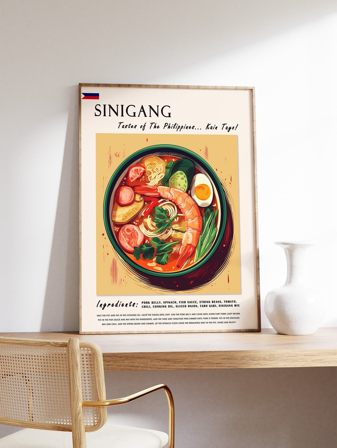Sinigang Filipino Food Poster, Filipino Food Print, Philippines Food ...