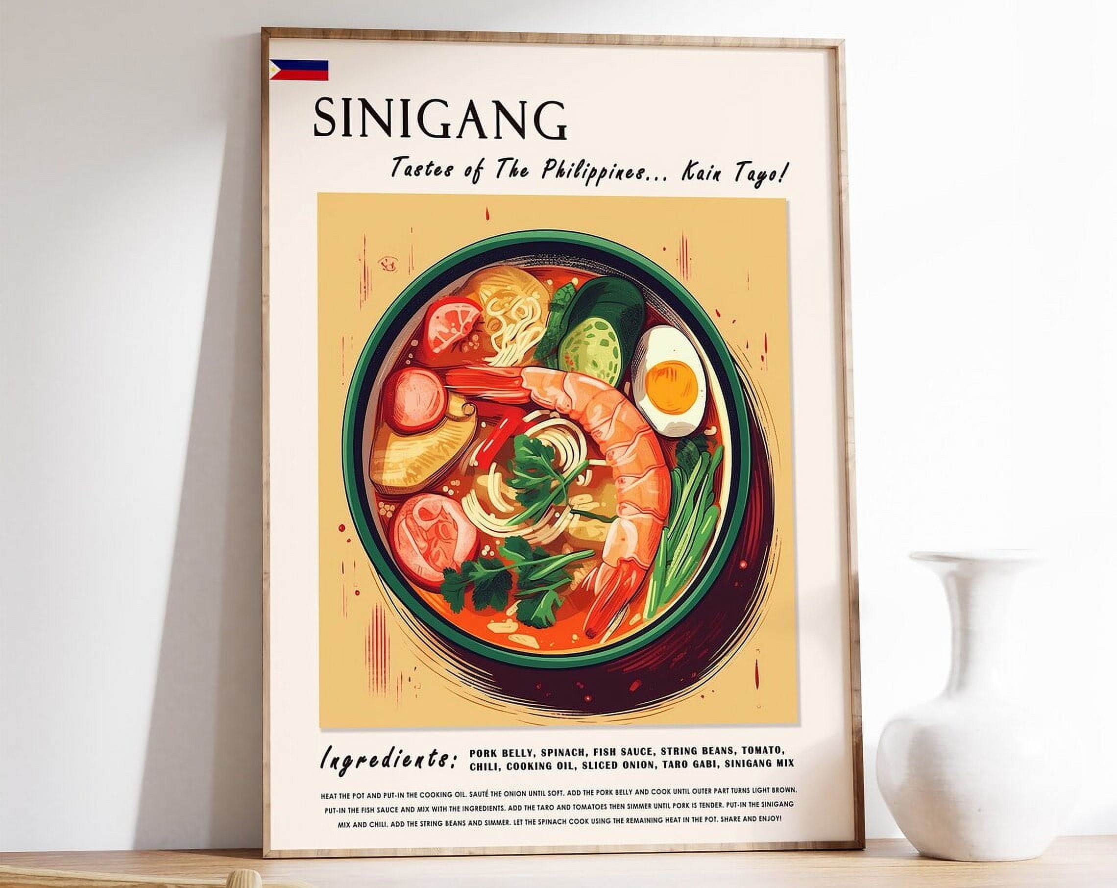 Sinigang Filipino Food Poster, Filipino Food Print, Philippines Food ...