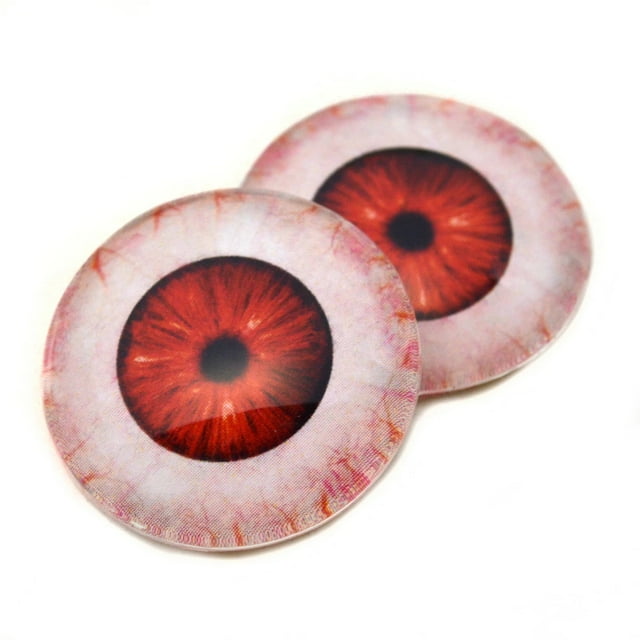 Sinister Red Vampire Zombie Demon Glass Eyes - Walmart.com