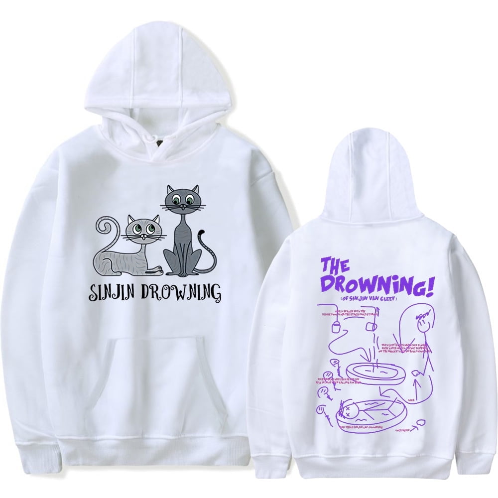 Sinjin Drowning Merch Drowning 2024 New Hooded Sweatshirt New Men's and ...
