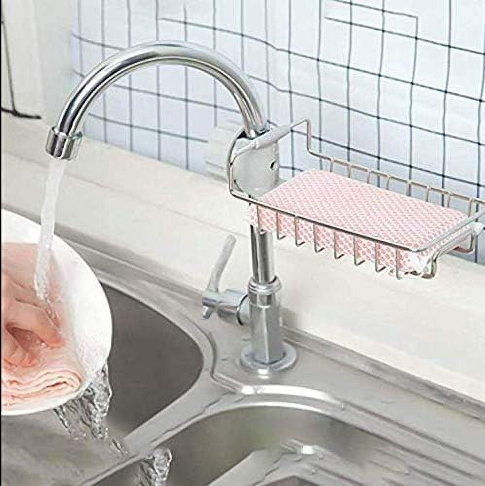 Sink Caddy Organizer, Supbessel Kitchen Faucet Sponge Holder, Drainer ...