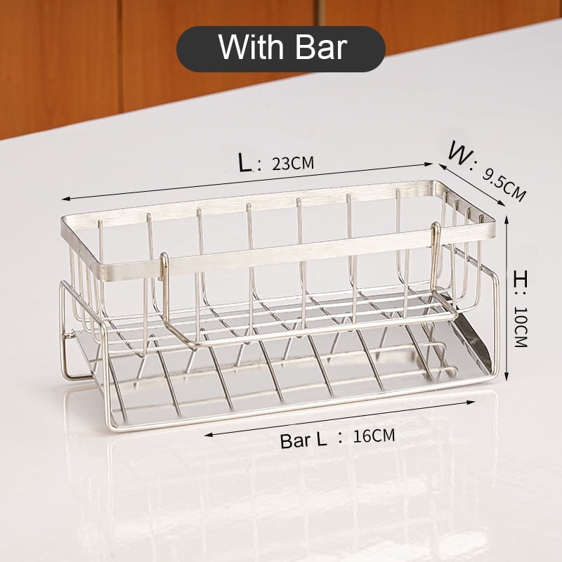 Sink Cleaning Tools Storage Rack Kitchen Multifunctional Stainless ...